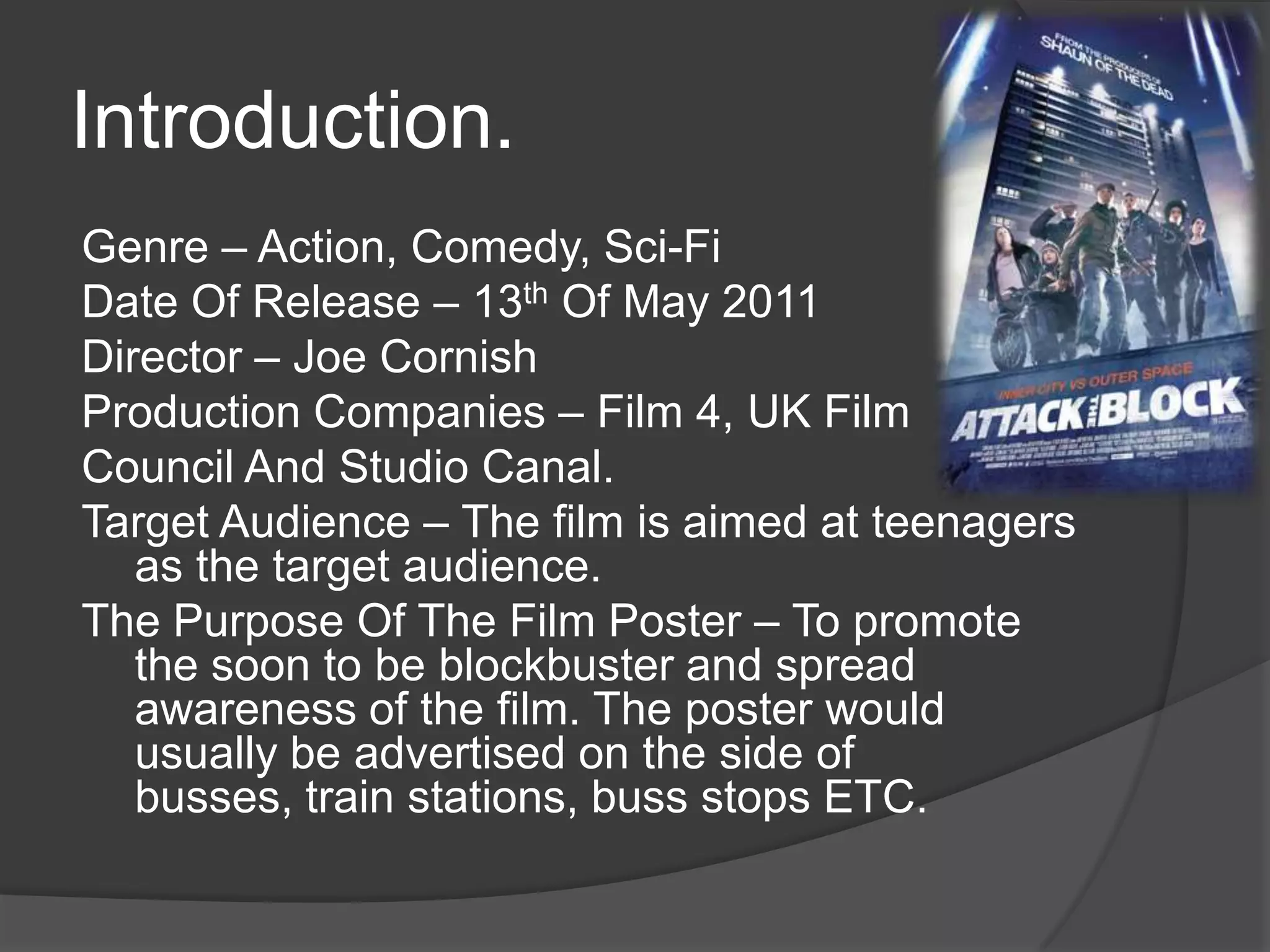 Attack The Block Analysis | PPTX