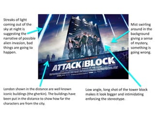 Attack the block Poster Analysis - VEL | PPTX