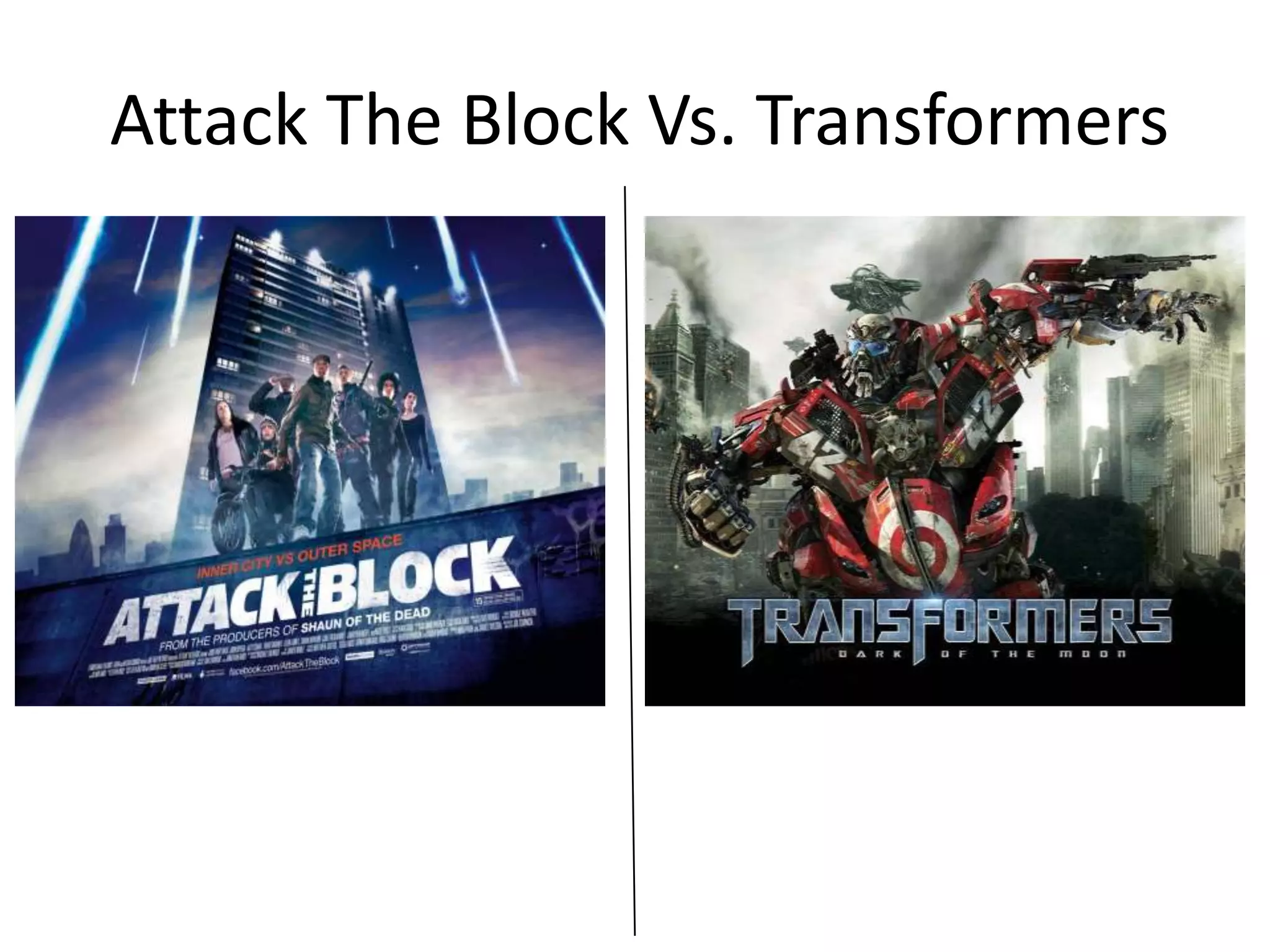 Attack the block vs Transformers 3 | PPTX