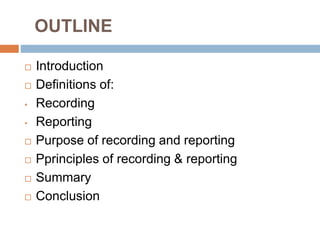 principles of reporting | PPT