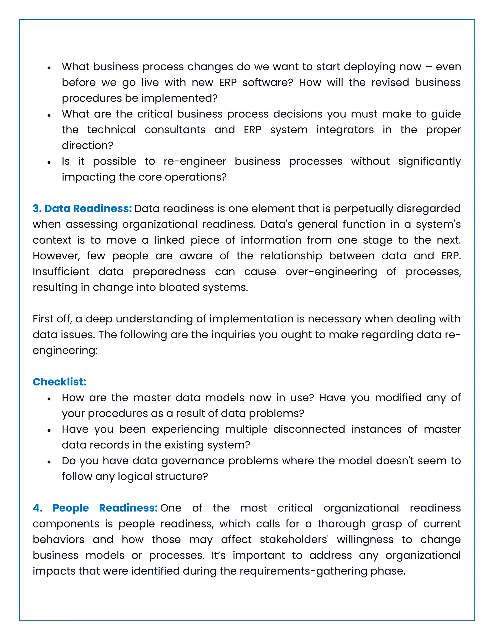 Attain the ‘State of Readiness’ Before You Embark on Implementing New ...