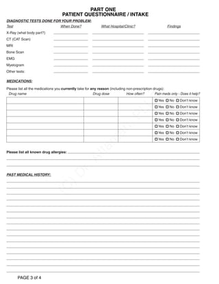 Dr. Attaman New Patient Intake Form | PDF