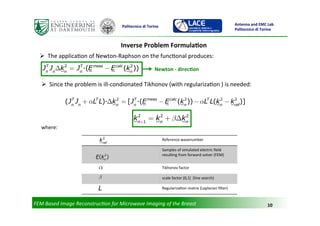 Finite Element Reconstruction for Microwave Imaging of the Breast | PPT