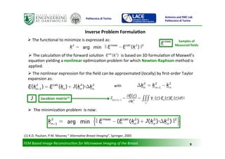 Finite Element Reconstruction for Microwave Imaging of the Breast | PPT