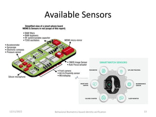 SFScon22 - Attaullah Buriro - Behavioral Biometrics-based identity verification for new ...