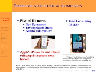 SFSCON23 - Attaullah Buriro - MBBS A Multimodal Behavioral Biometric ...