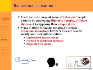 SFSCON23 - Attaullah Buriro - MBBS A Multimodal Behavioral Biometric ...
