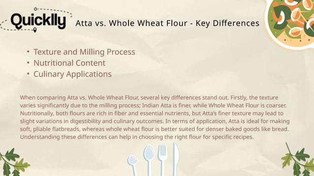 Atta vs whole wheat Flour Best for Cooking | PPT