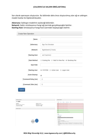 Caldera İle Saldırı Simülasyonu | PDF