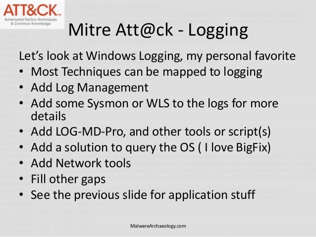 MITRE AttACK framework it is time you took notice_v1.0