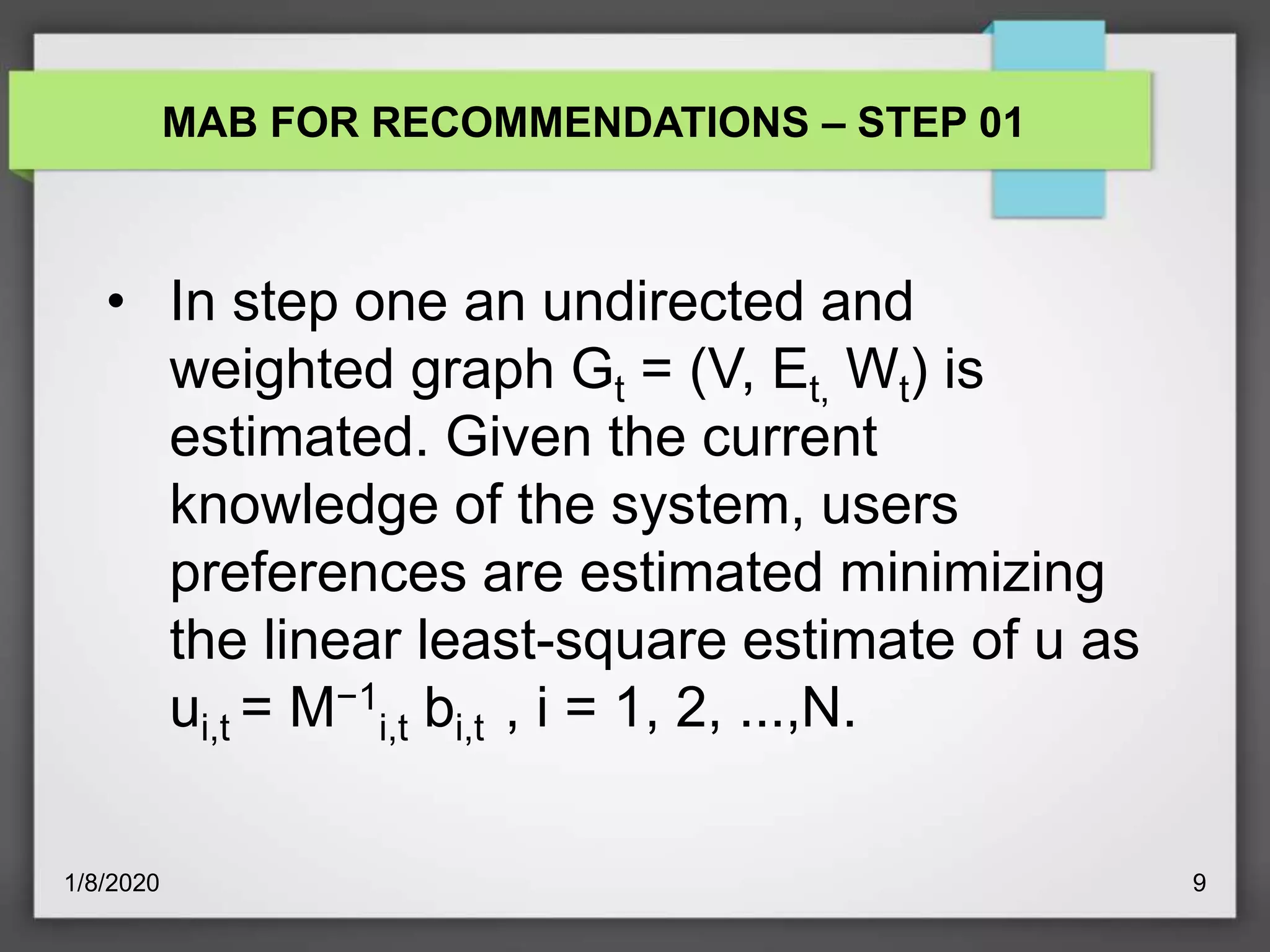 GRAPH-BASED RECOMMENDATION SYSTEM | PPT