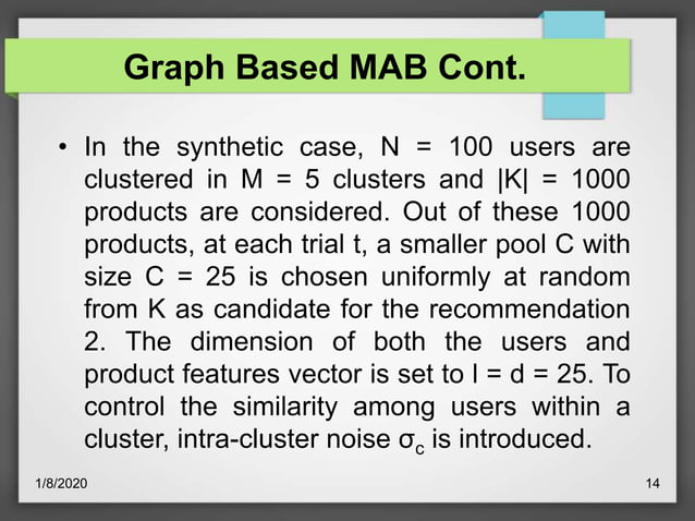 GRAPH-BASED RECOMMENDATION SYSTEM | PPT