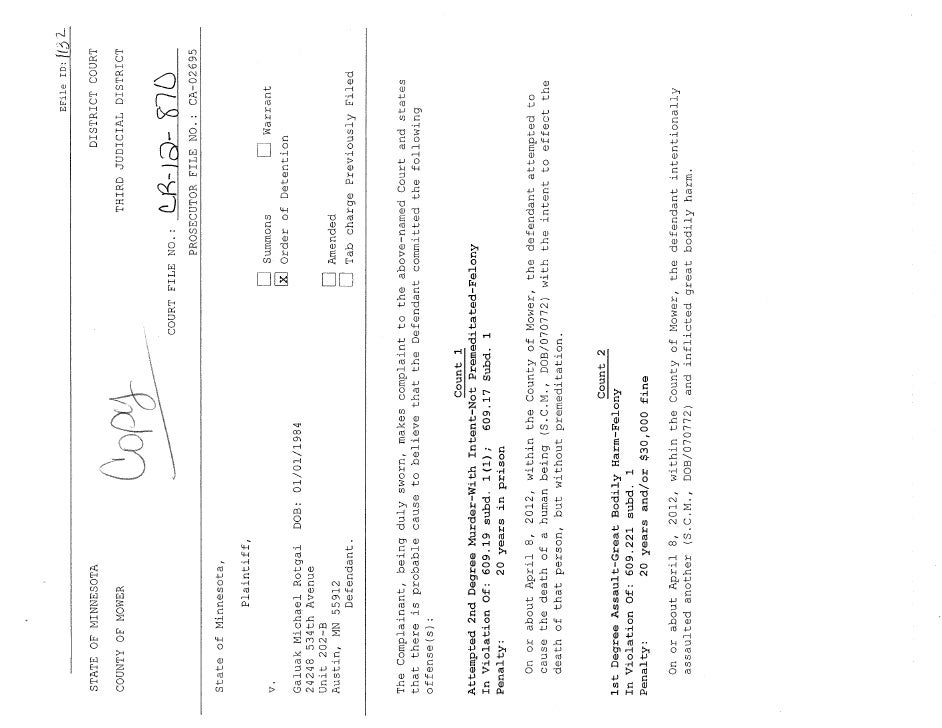 Attempted Murder Charge