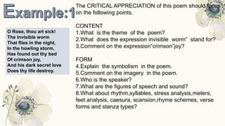 Attempting critical appreciation of a poem | PPTX