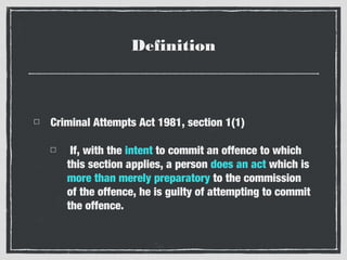 Criminal Attempts | PPT