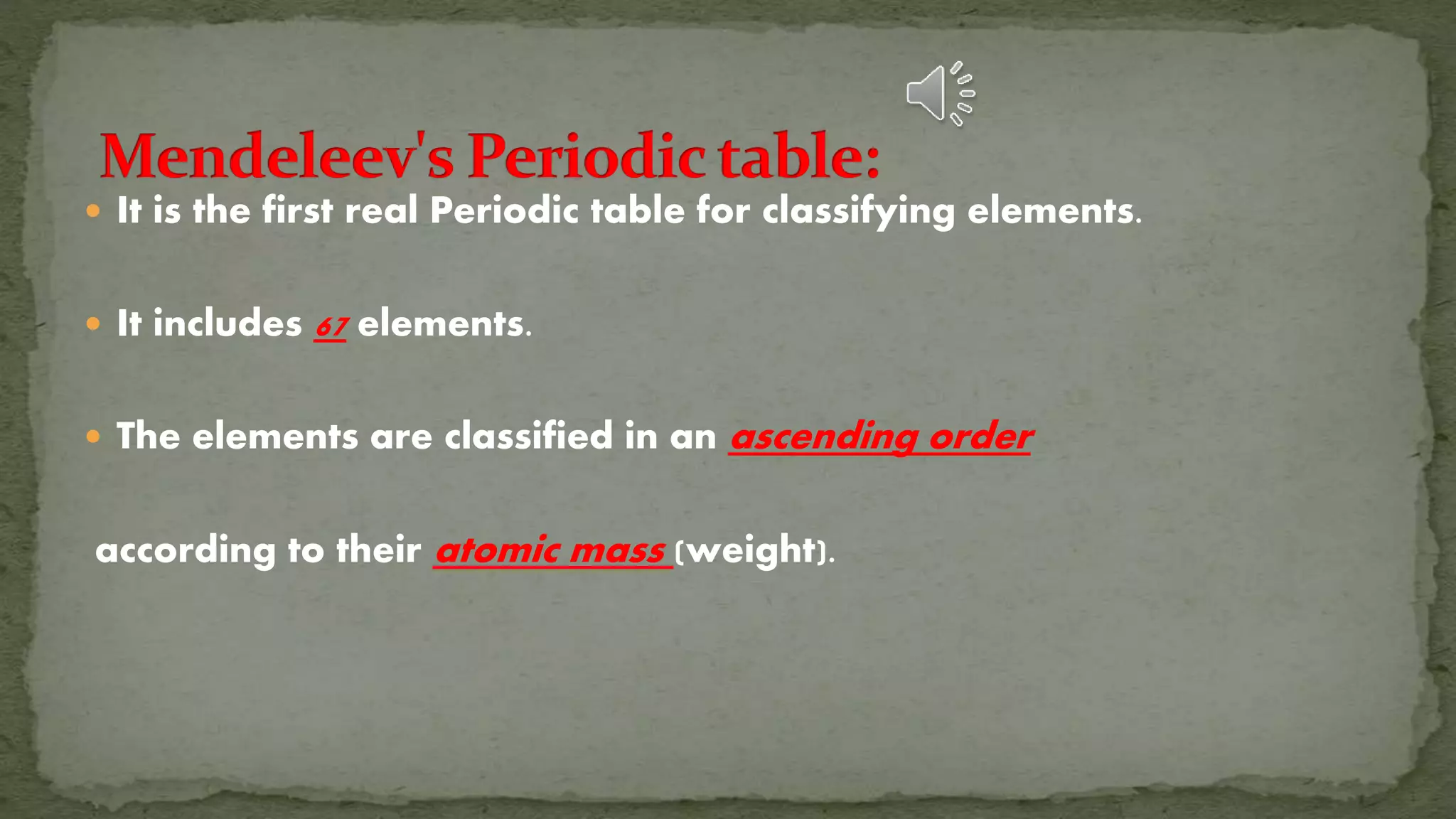 Attempts of elements classification mendeleev | PPT