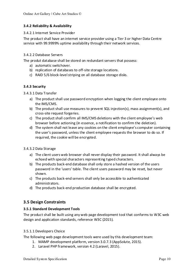 Detailed System Specification Document | SEPE module
