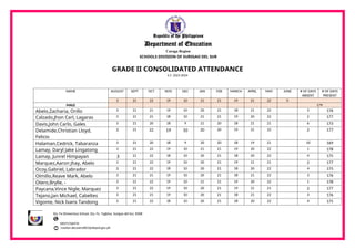 consolidated attendance sheet for school for 2 | DOCX