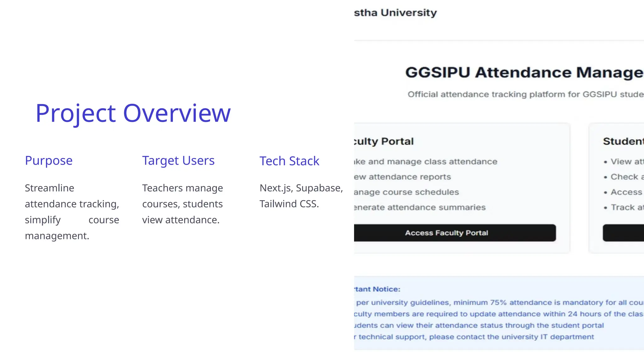 Attendance Management System Presentation | PPTX