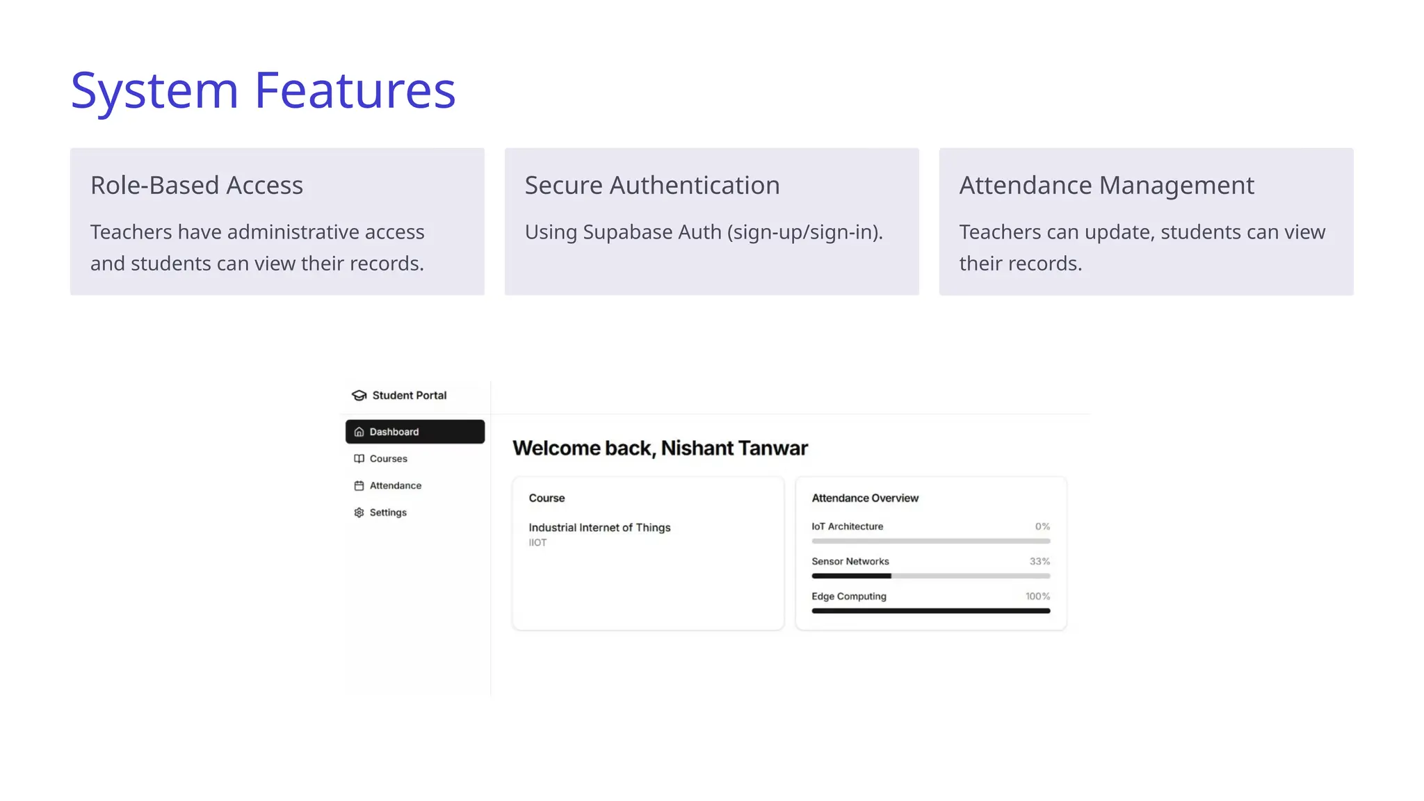 Attendance Management System Presentation | PPTX