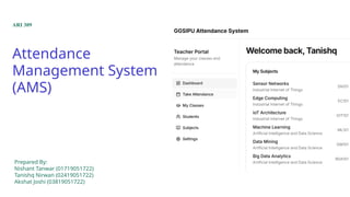 Attendance Management System Presentation | PPTX