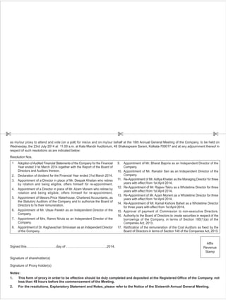 Attendance slip-proxy-form | PDF