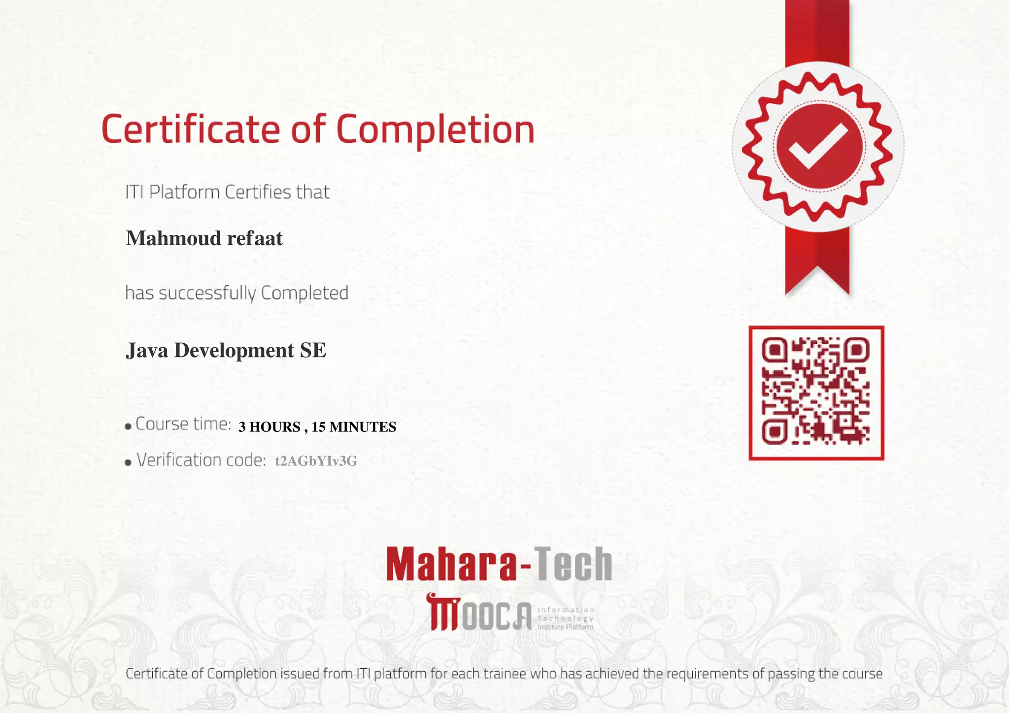 Java Development SE certificate | PPT