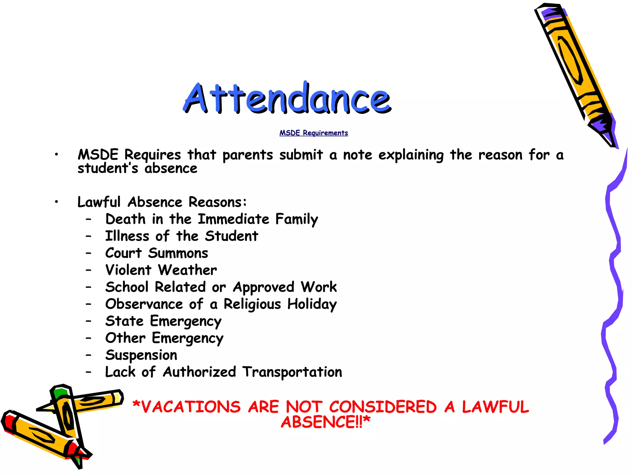 Attendance information.ppt ii | PPT