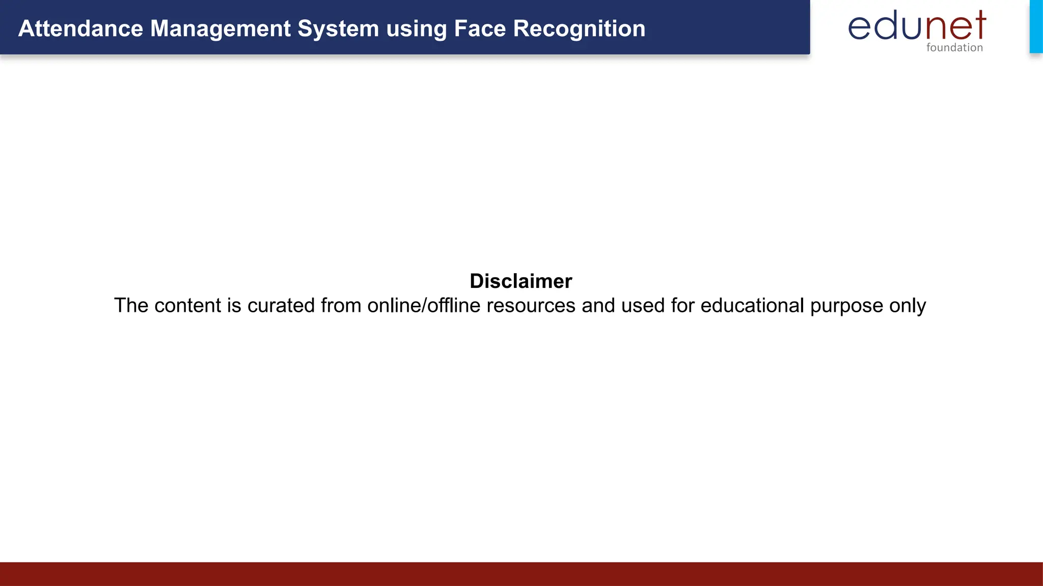 Attendance Management System using Face Recognition.pptx