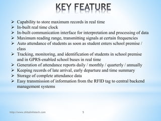 Attendance management system using rfid or biomatric | PPTX