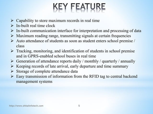 Attendance management system using rfid or biomatric | PPTX