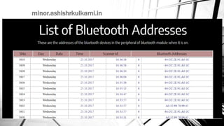 Attendance monitoring system using bluetooth | PPSX