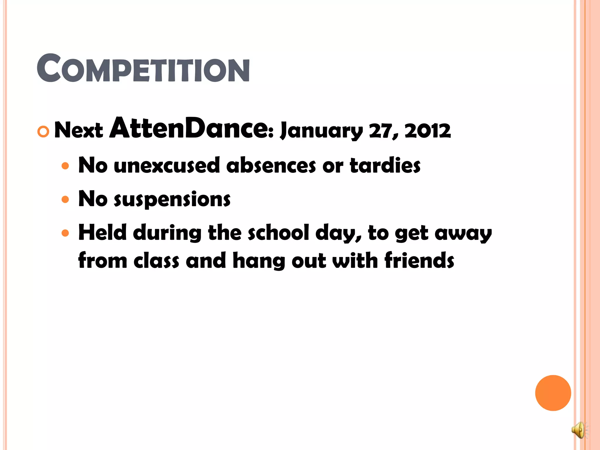 Attendance program | PPTX