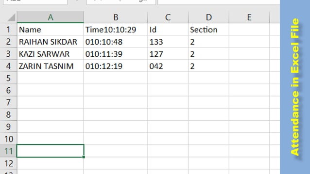 Attendance system based on face recognition using python by Raihan ...
