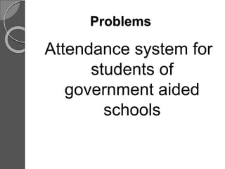 Attendance System for Students a presentation | PPTX
