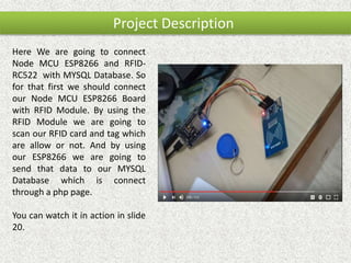 Attendance System using ESP8266(Wi-Fi) with MySQL | PPTX