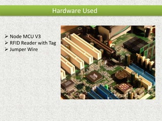 Attendance System using ESP8266(Wi-Fi) with MySQL | PPTX