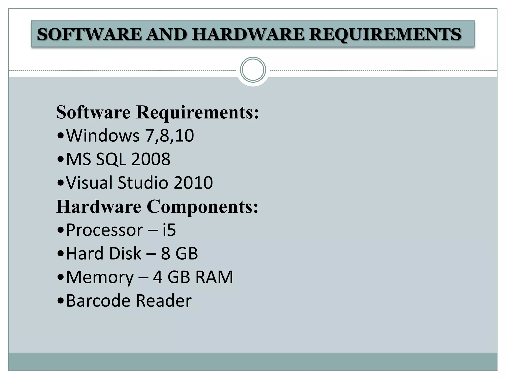 Student Attendance Management System using Barcode | PPTX