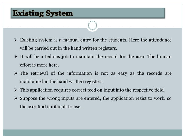 Student Attendance Management System using Barcode | PPTX