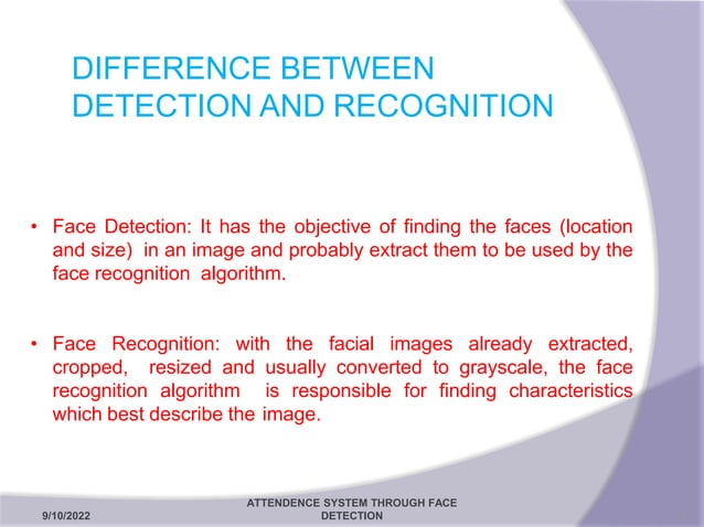 Attendence System Face Detection