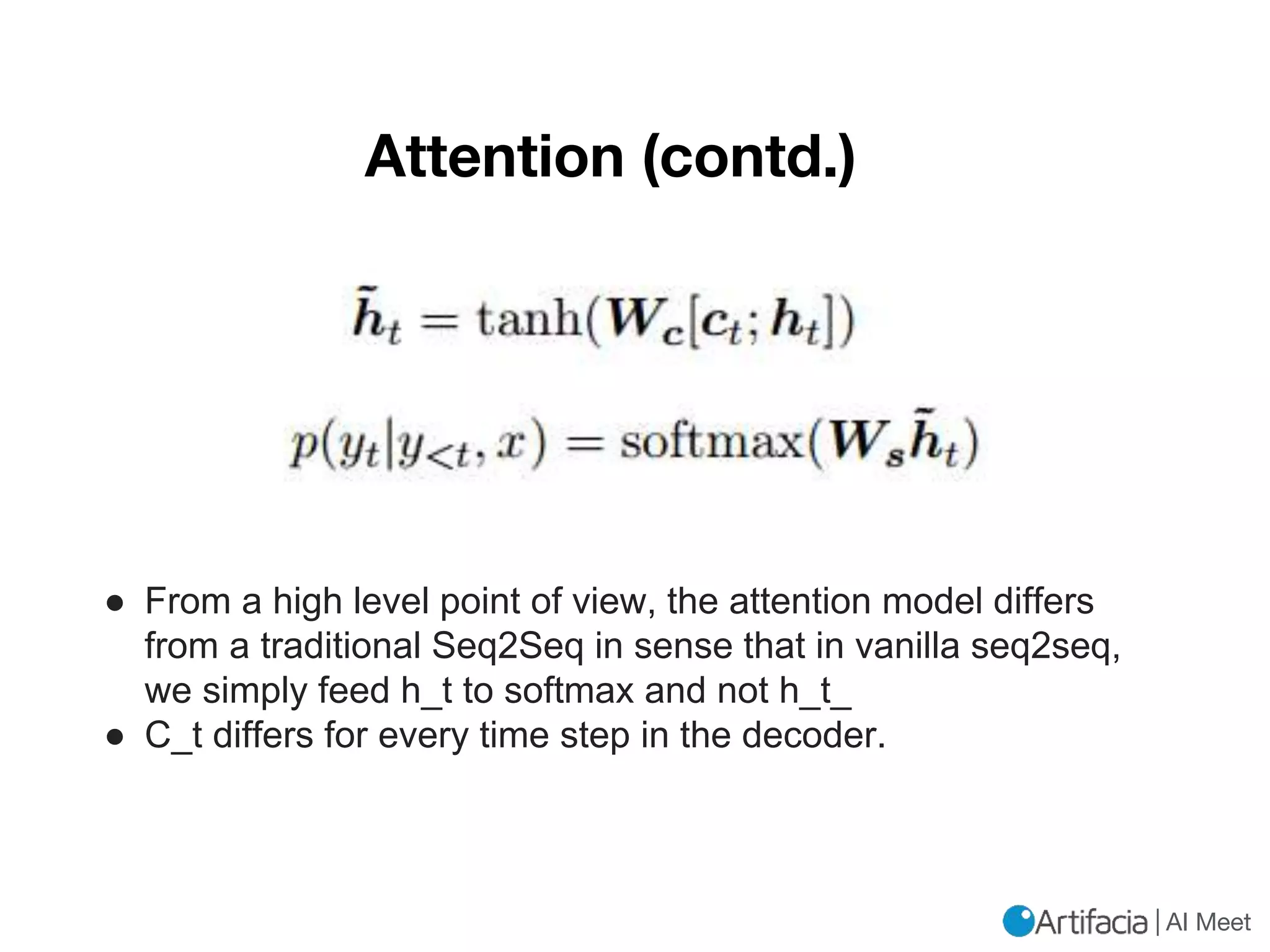 Attention Mechanism in Language Understanding and its Applications | PPTX