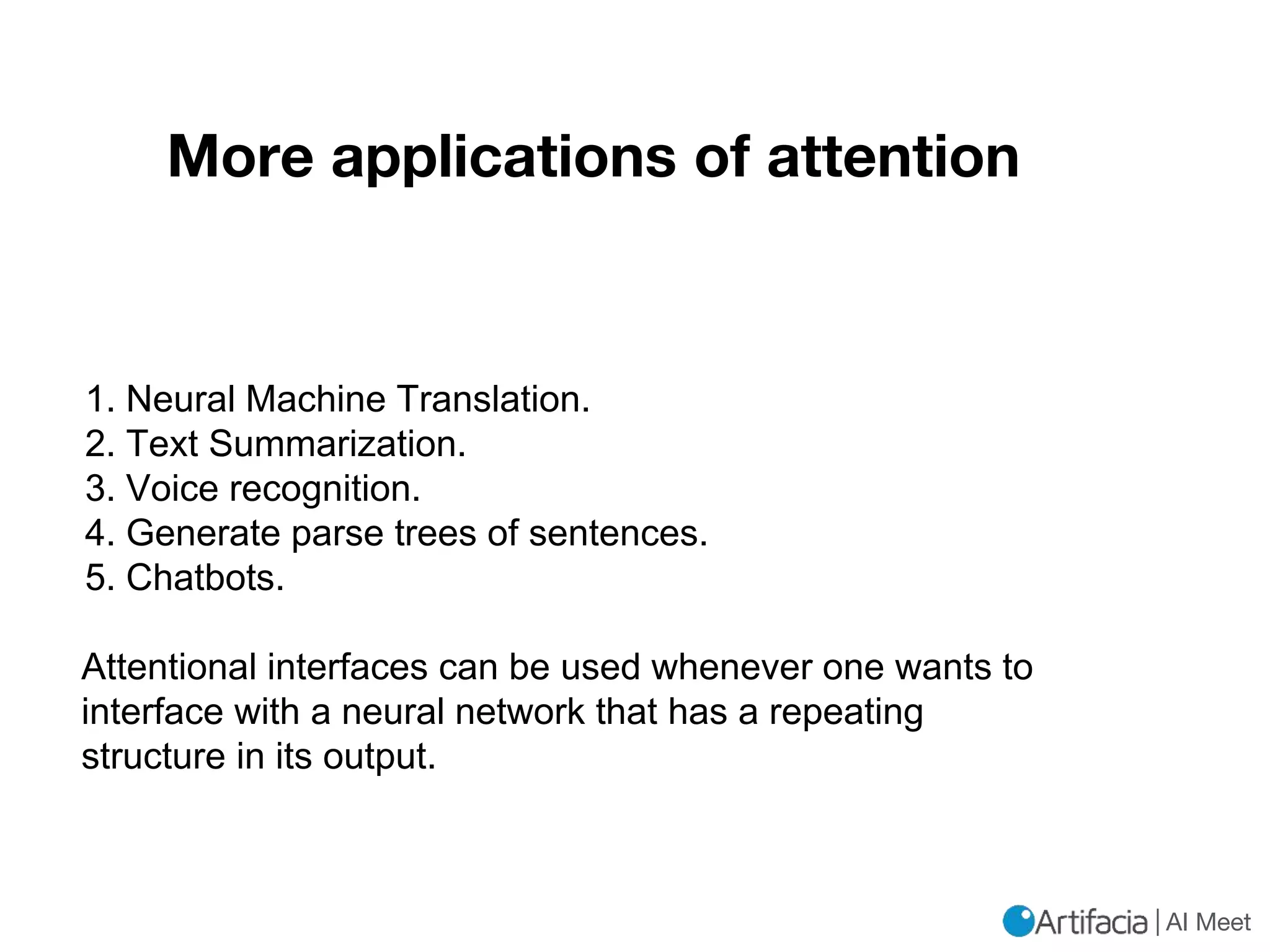 Attention Mechanism in Language Understanding and its Applications | PPTX