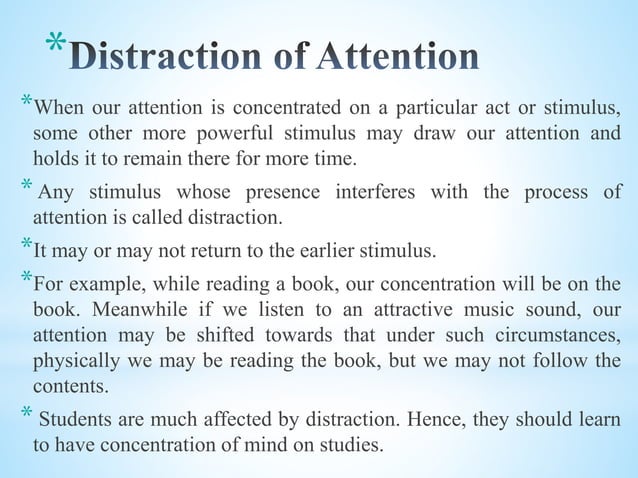 Attention- Cognitive Process- Psychology | PPTX | Science