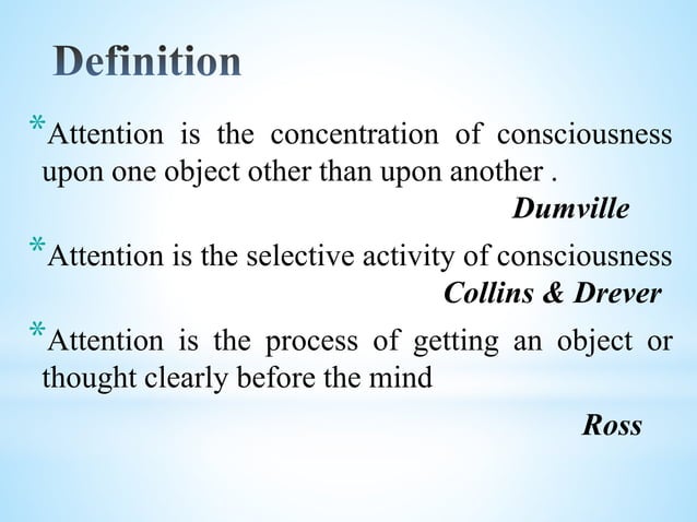 Attention- Cognitive Process- Psychology | PPTX | Science