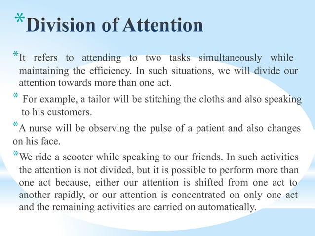Topic: Attention (Psychology) Unit 2..... | PPTX