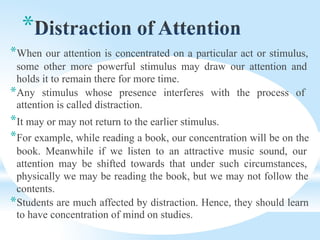 Topic: Attention (Psychology) Unit 2..... | PPTX