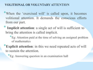 Topic: Attention (Psychology) Unit 2..... | PPT