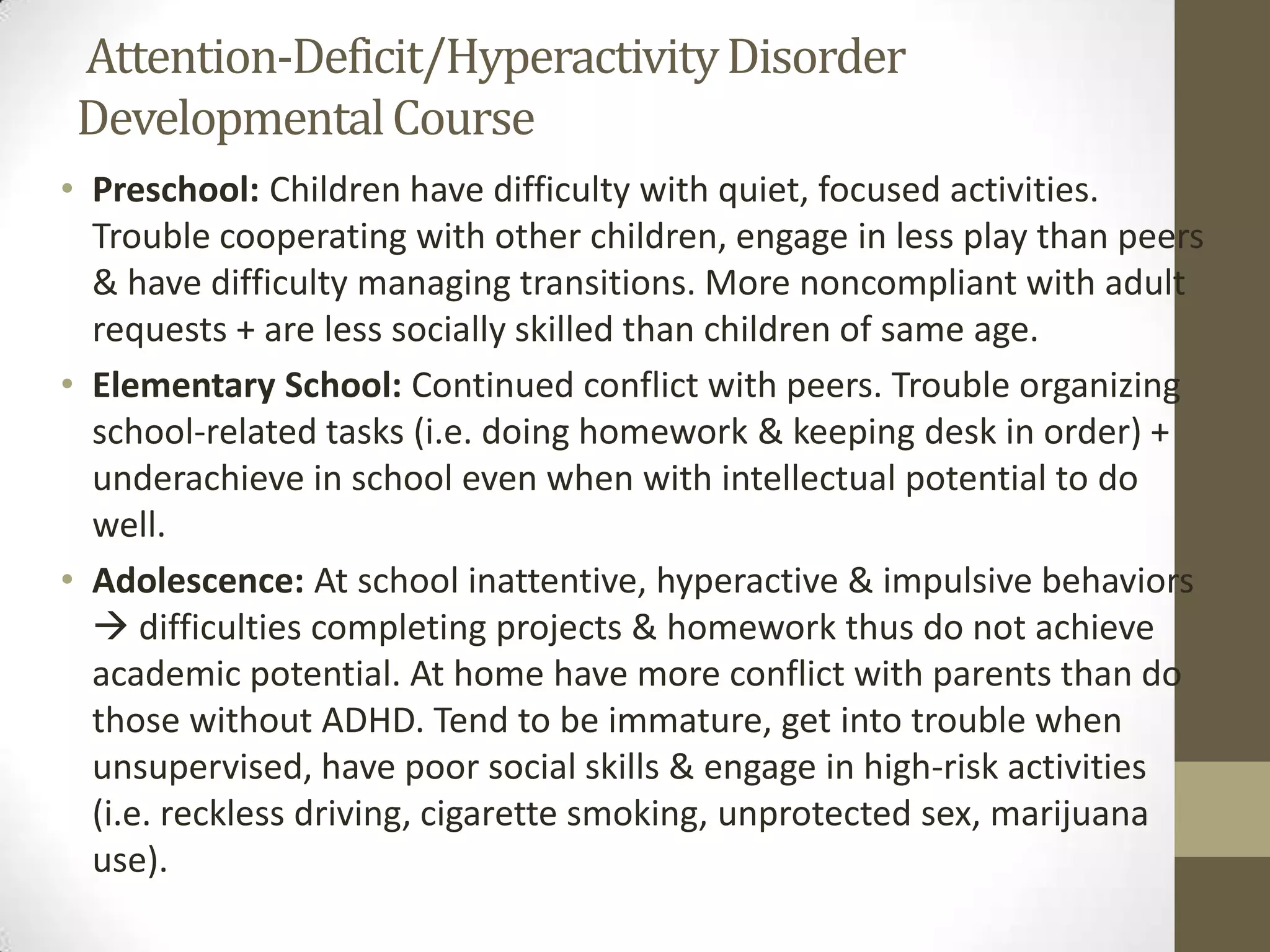 Attention deficit hyperactivity disorder | PPT