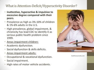 Attention deficit hyperactivity disorder | PPTX