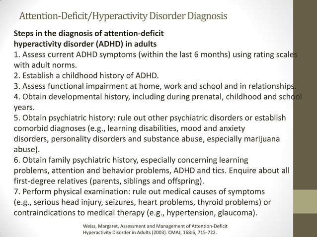 Attention deficit hyperactivity disorder | PPTX